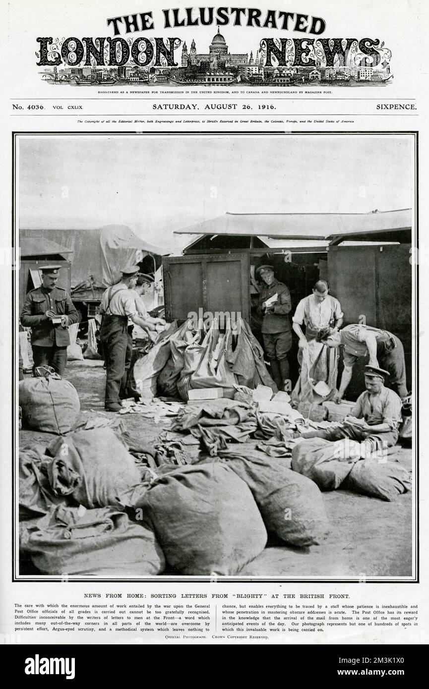 News from home 1916 Stock Photo - Alamy