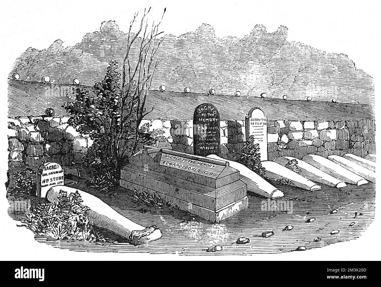 The Cemetery on Balaklava Heights 1856 Stock Photo - Alamy