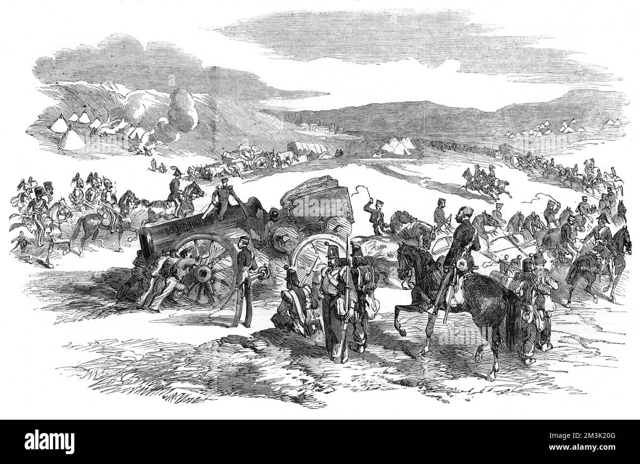 A British Artillery Piece at Balaklava, Crimean War, 1854 Stock Photo ...