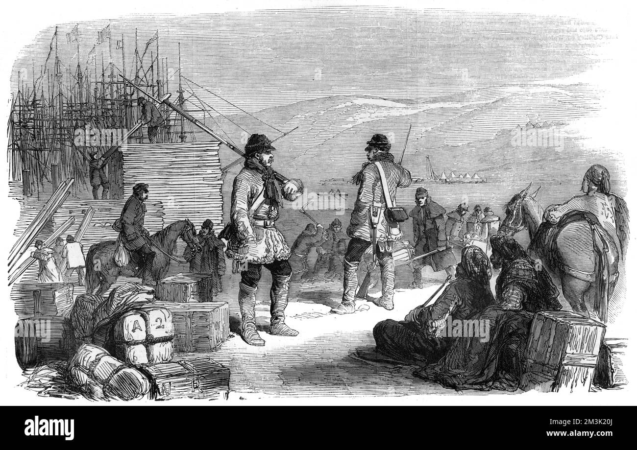 The Port of Balaklava, Crimea 1855 Stock Photo - Alamy