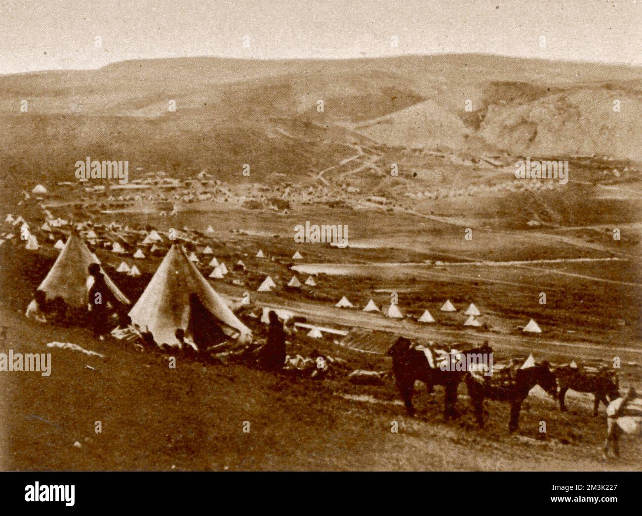 The British Cavalry Camp at Balaklava, Crimean War, 1854 Stock Photo ...