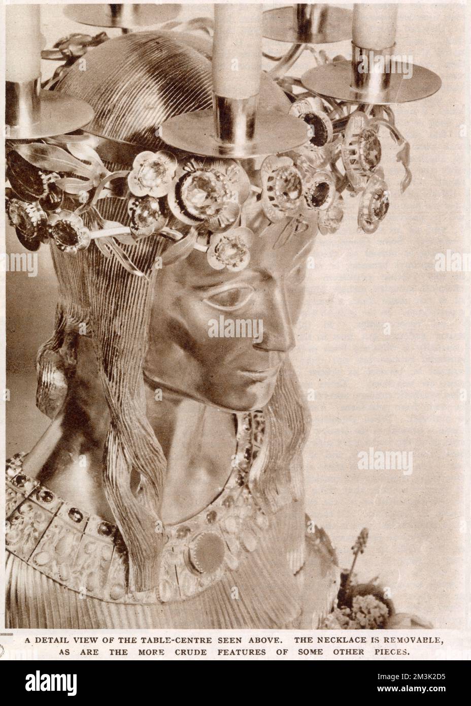 Lucia-Bride Silver-Gilt Table-Centre 1945 Stock Photo - Alamy