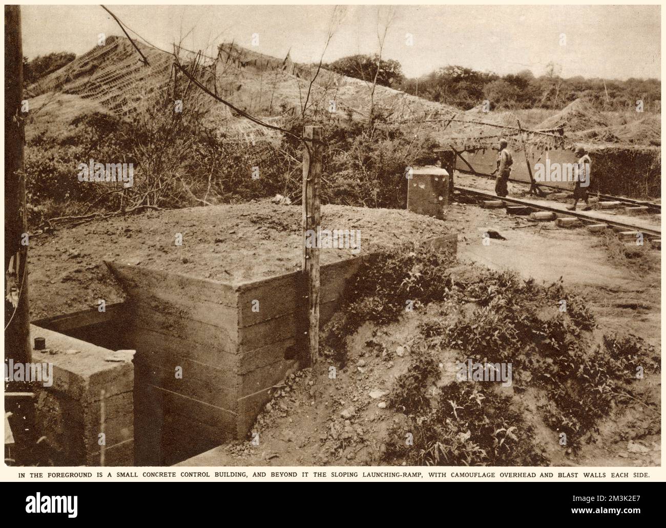 V-1 'Flying Bomb' Launch Site; Second World War 1944 Stock Photo - Alamy