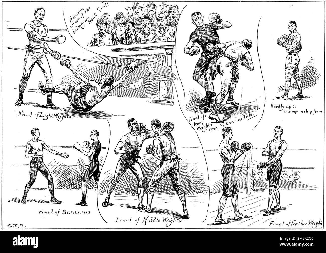 Amateur Boxing Championships, London 1890 Stock Photo - Alamy