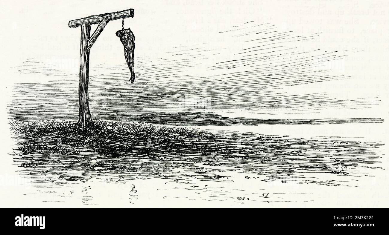 The Gallows, Britain 1877 Stock Photo - Alamy