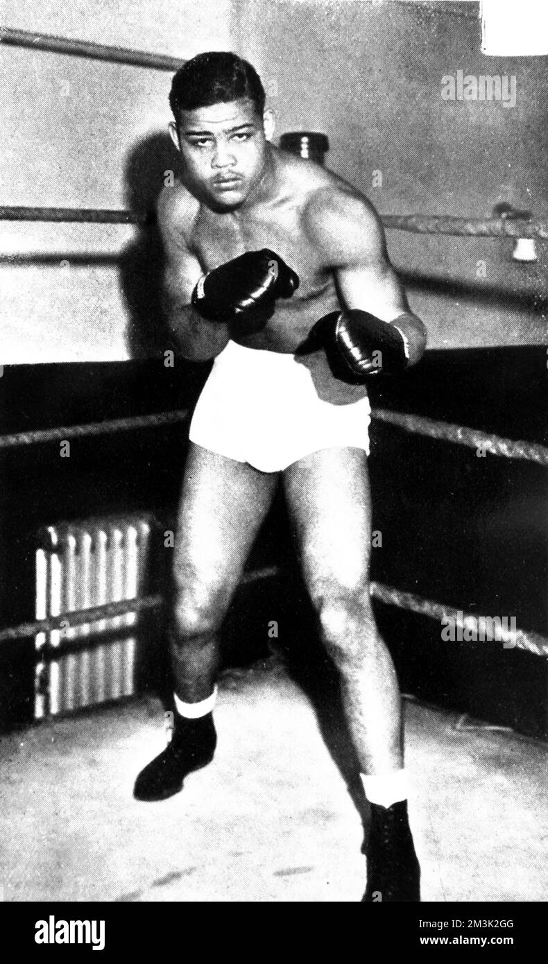 Joe Louis (1914 - 1981), American heavyweight boxer, pictured in 1936 ...