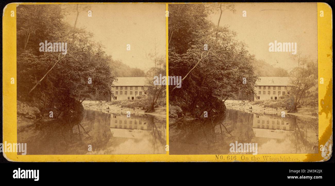 On the Wissahickon , Streams, Buildings Stock Photo - Alamy