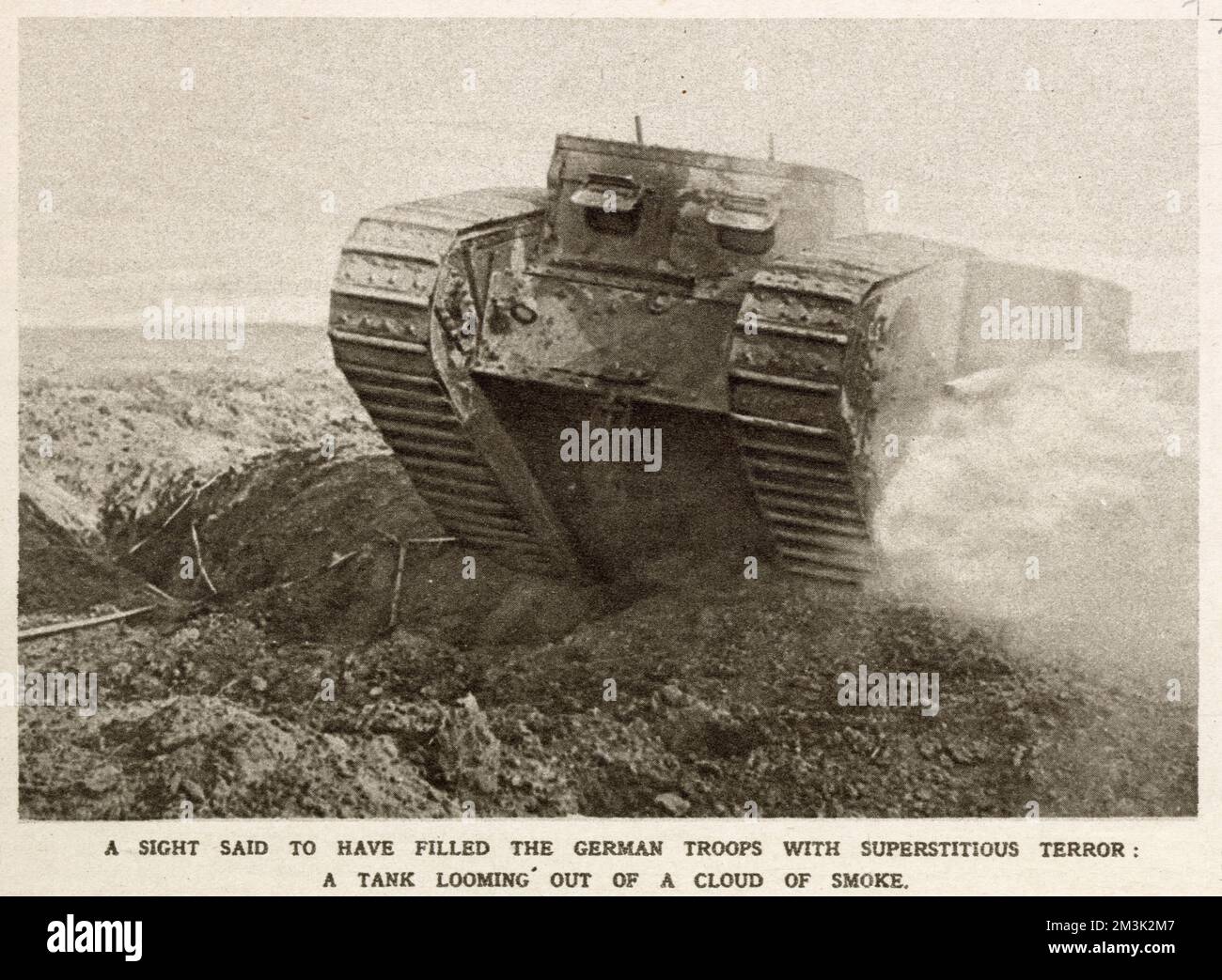 British Tank on the move; First World War, 1916 Stock Photo - Alamy