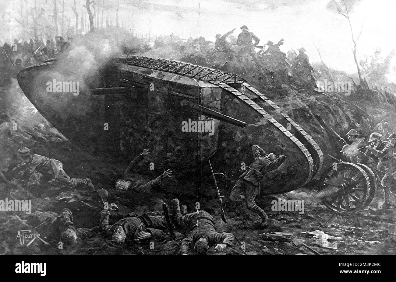British ww1 mark v tank hi-res stock photography and images - Alamy