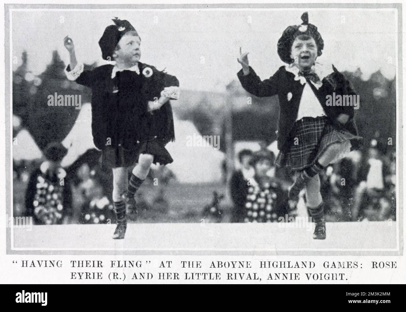Scottish Children Highland Dancing, Aboyne 1926 Stock Photo - Alamy
