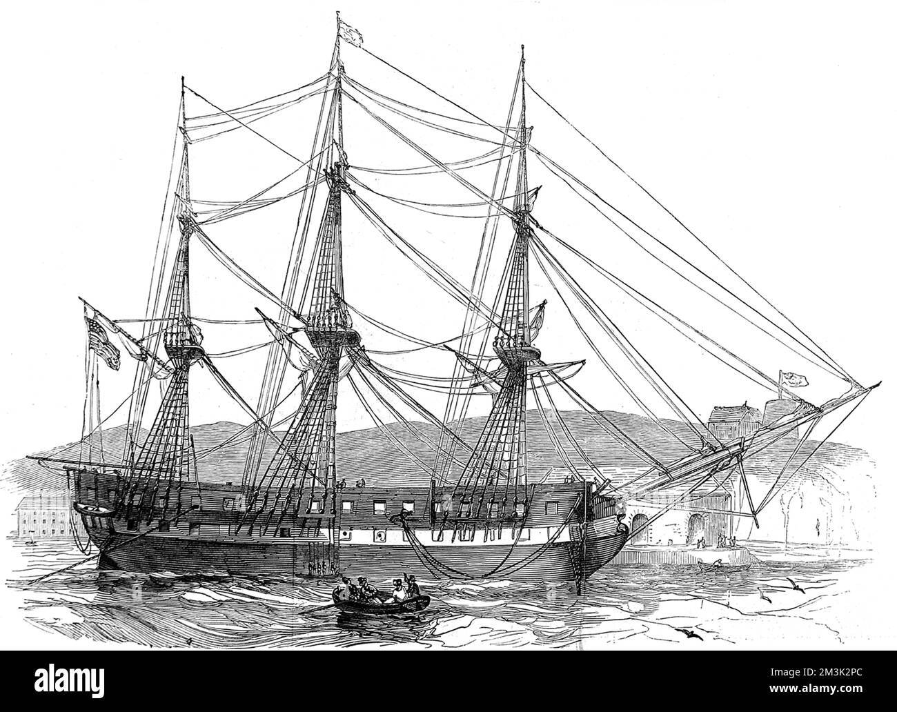 19th century frigate Cut Out Stock Images & Pictures - Alamy