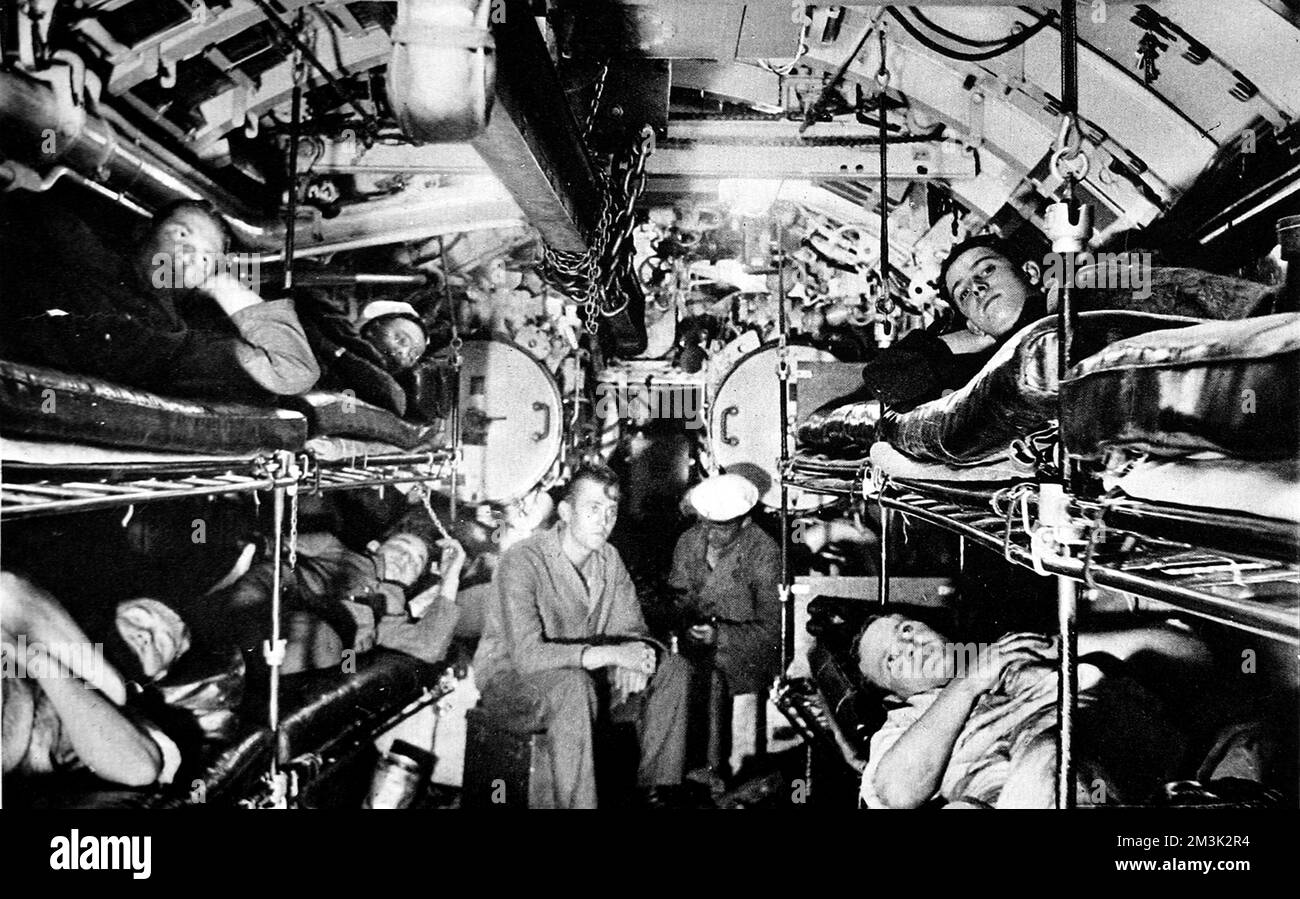 Torpedo Room of a U-boat, pre-Second World War Stock Photo - Alamy