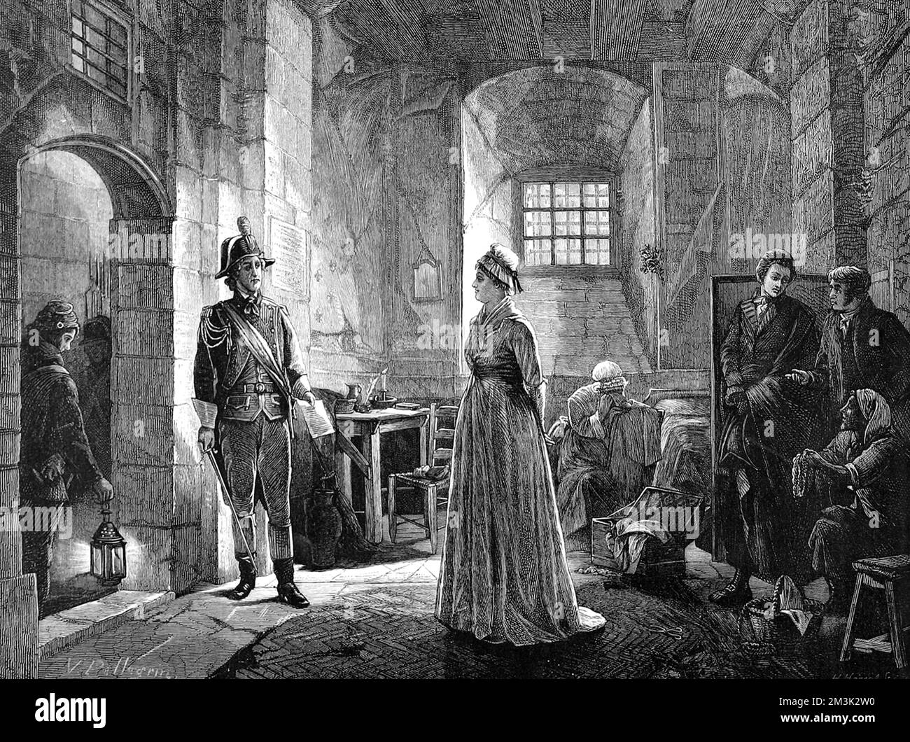 Marie Antoinette on her way to the scaffold, Paris Stock Photo - Alamy