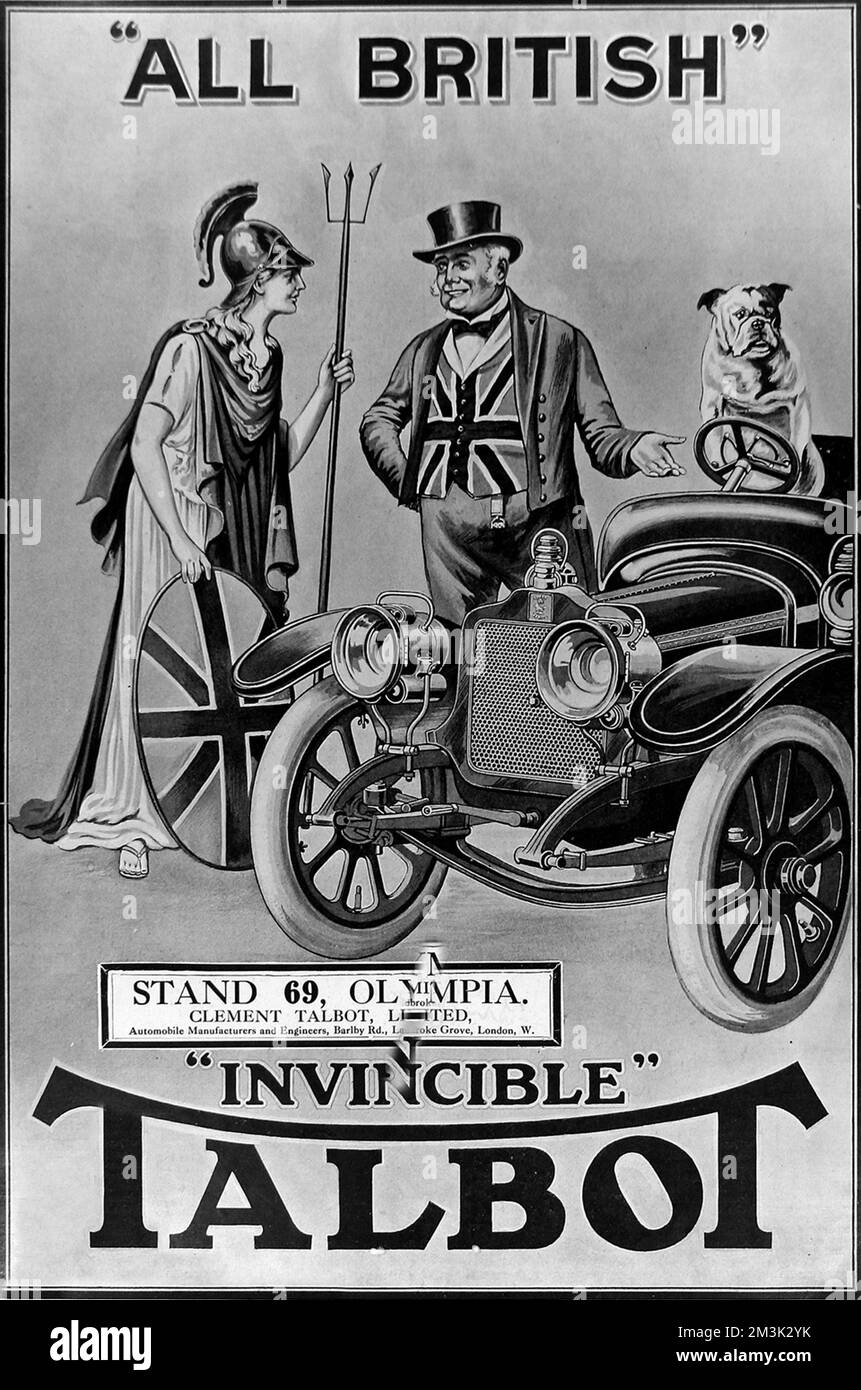 Talbot Car Advertisement, 1912 Stock Photo - Alamy