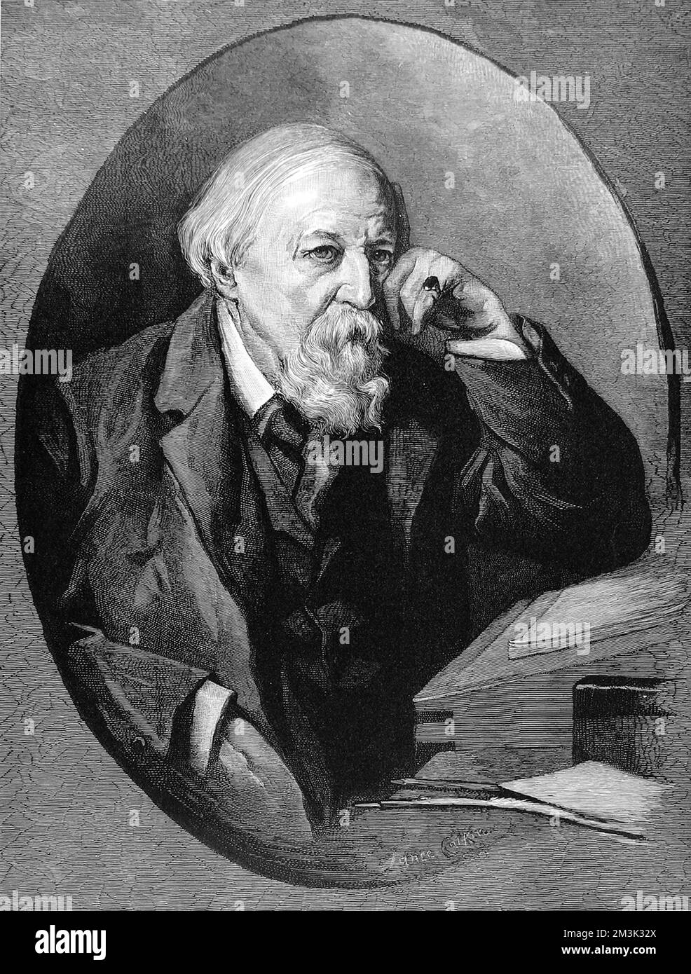 Robert Browning (1812 - 1889), English poet and playwright. Date: 1887 ...