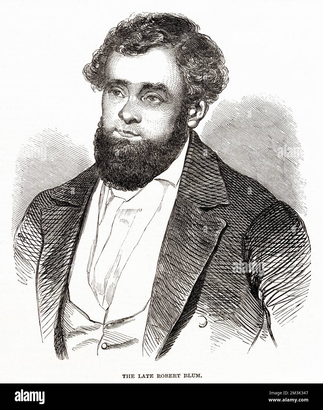 Robert Blum (1804 - 1848), German liberal politician and writer Stock ...