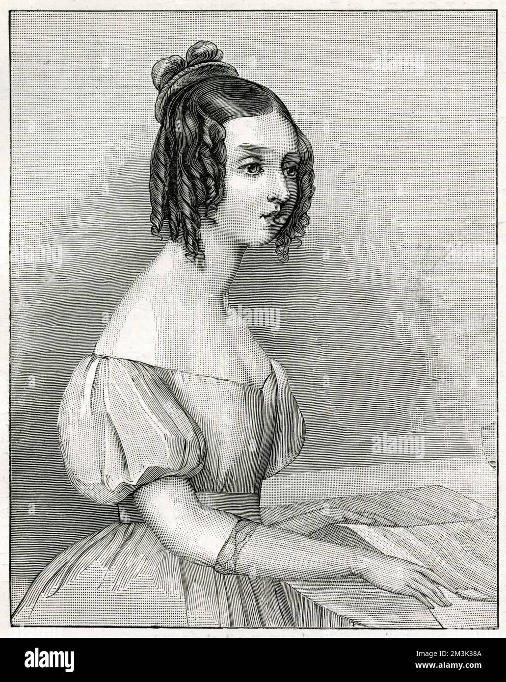 Queen Victoria when a Princess, 1834 Stock Photo - Alamy