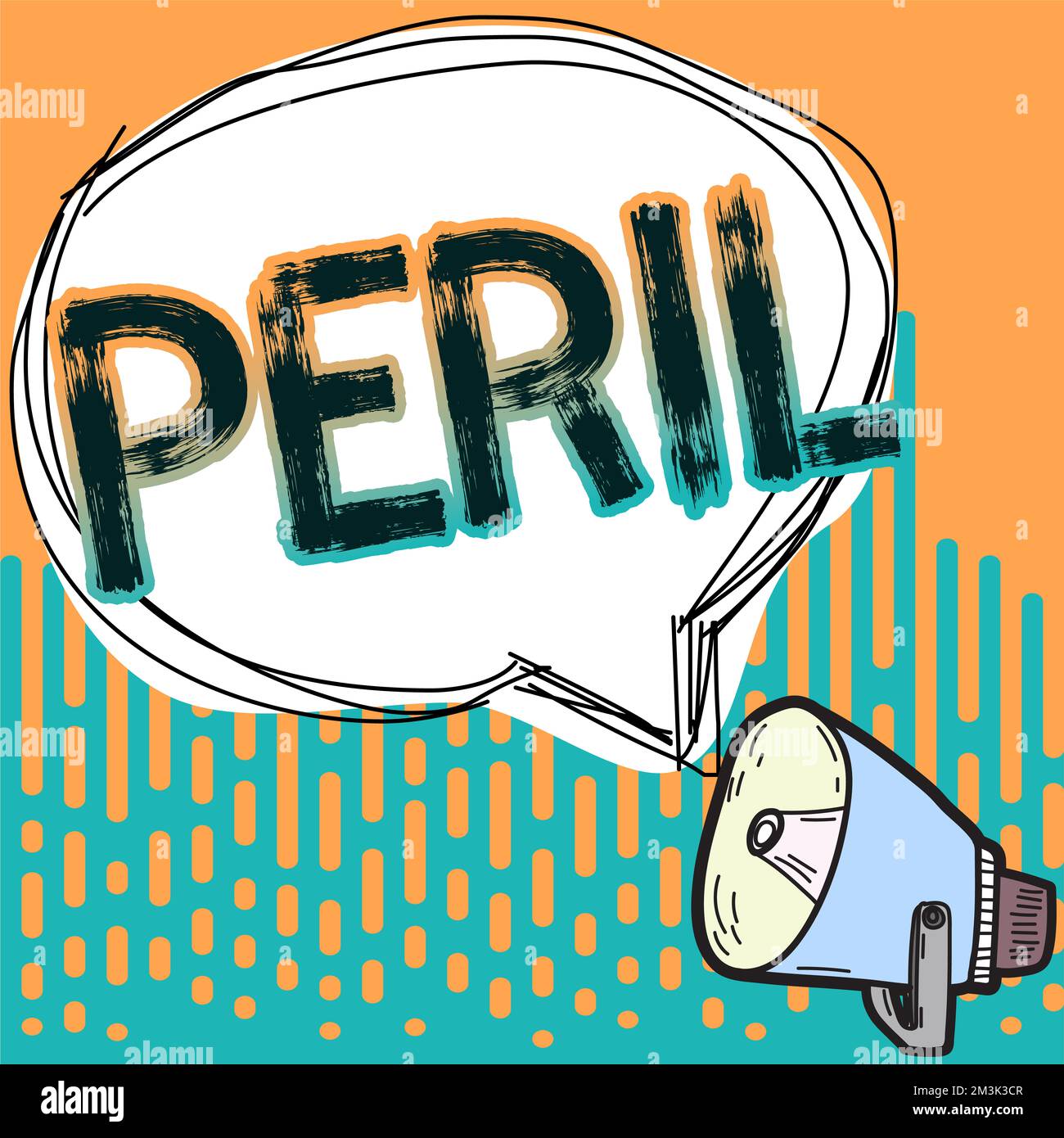 Conceptual display Peril. Word for indicates something extremely ...