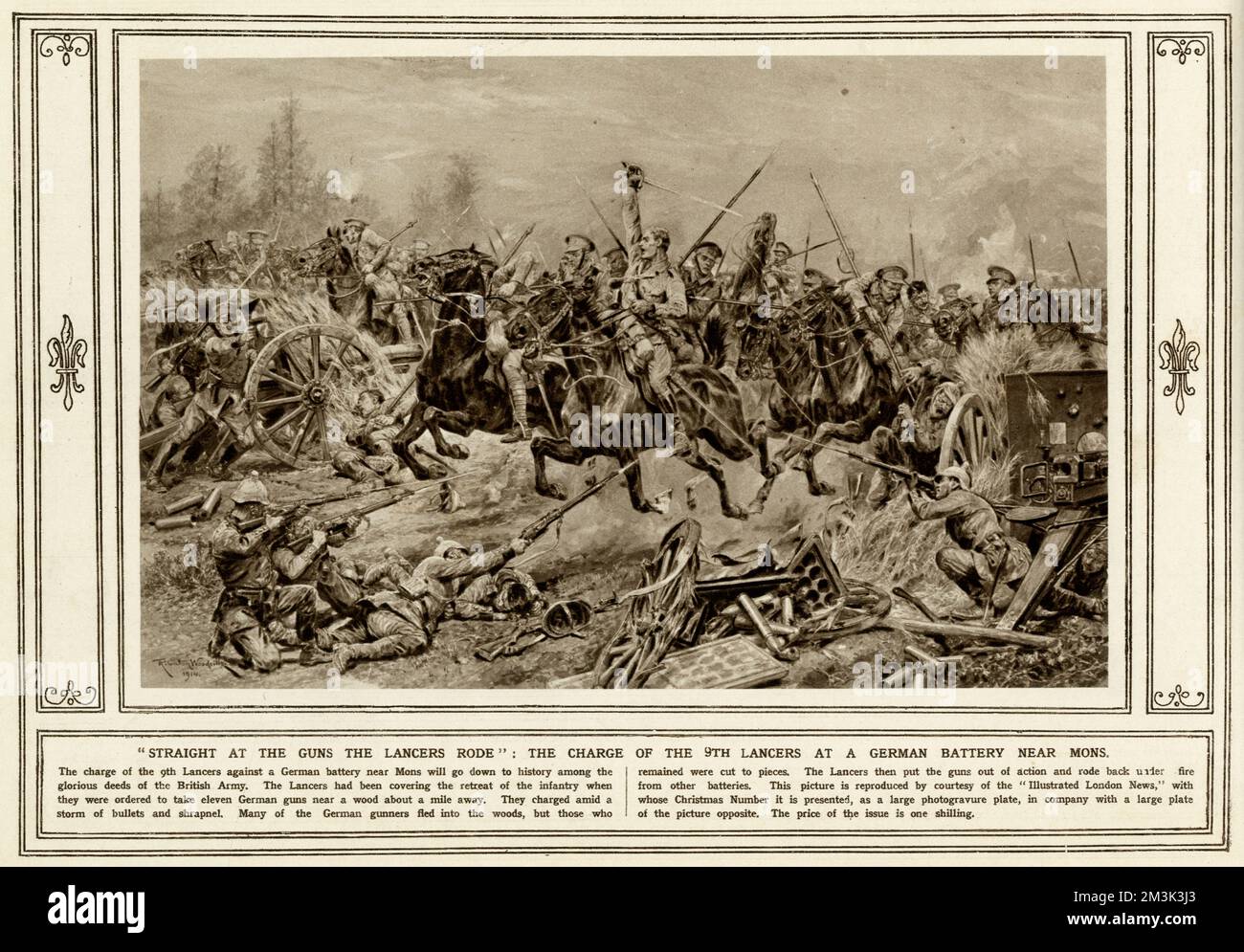Charge of the 9th Lancers 1914 Stock Photo - Alamy