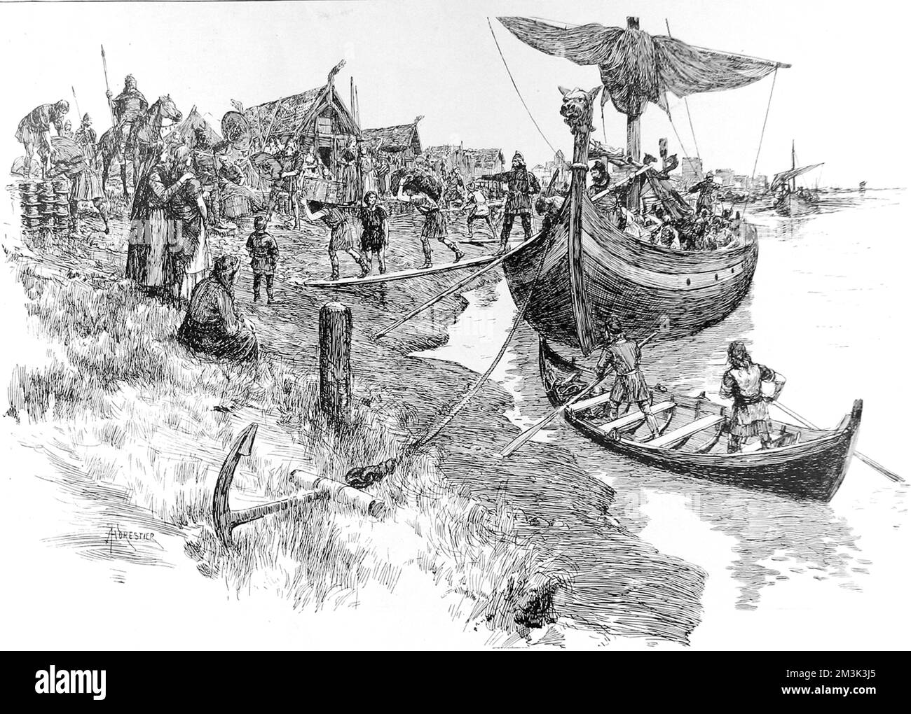 The Danish 'Aldwych' Settlement Stock Photo - Alamy