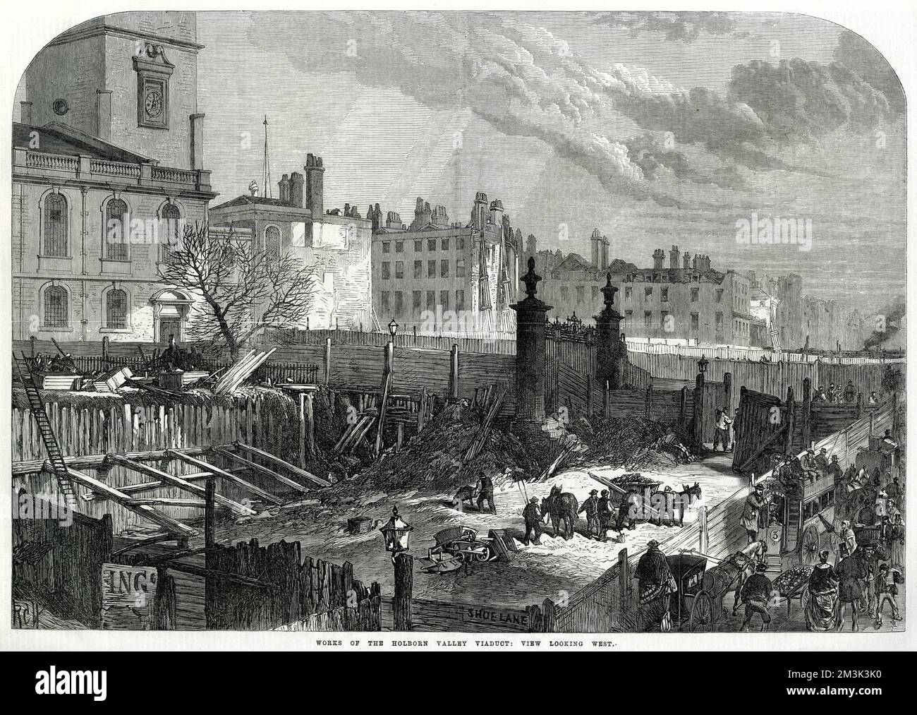 Holborn viaduct construction hi-res stock photography and images - Alamy