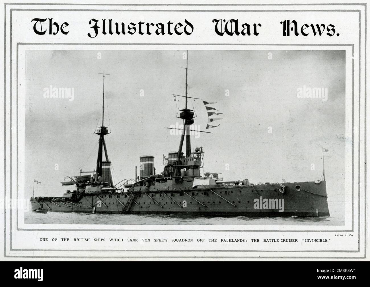 HMS Invincible battlecruiser of the British Royal Navy Stock Photo - Alamy