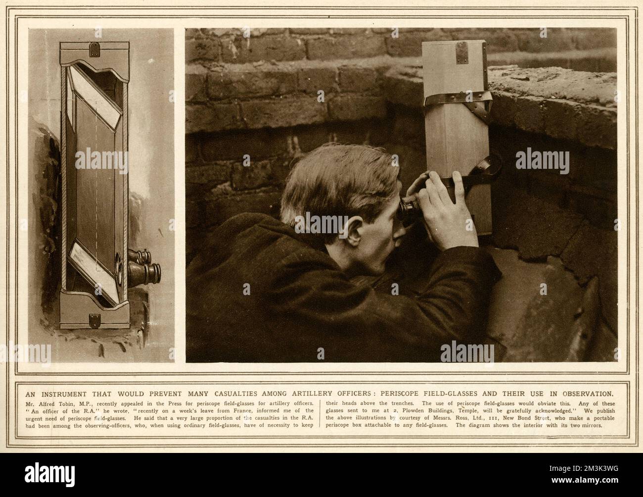 Periscope used in trenches hi-res stock photography and images - Alamy