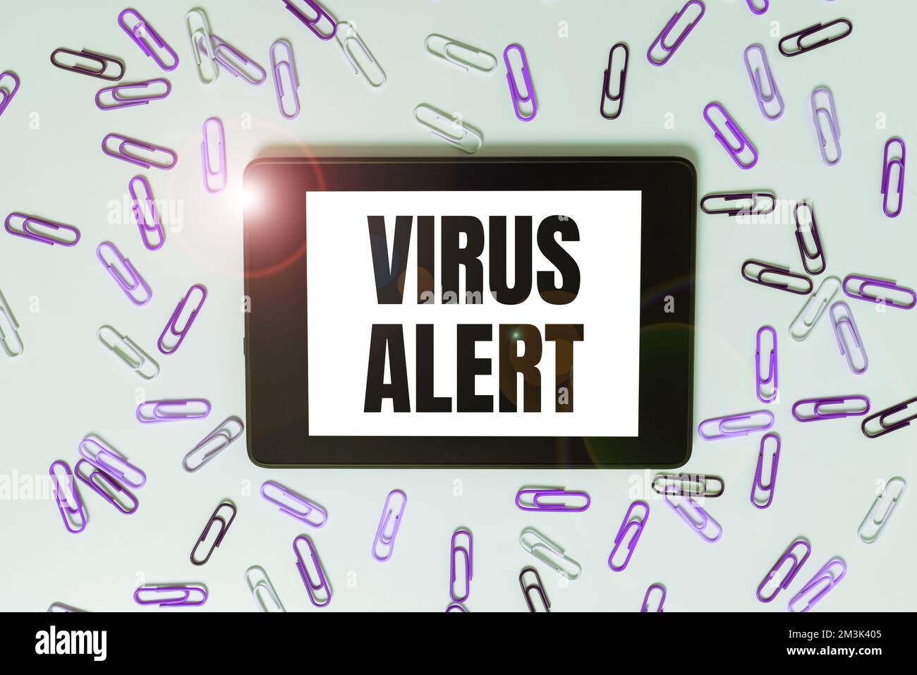 Text sign showing Virus Alert. Concept meaning message warning of a non ...