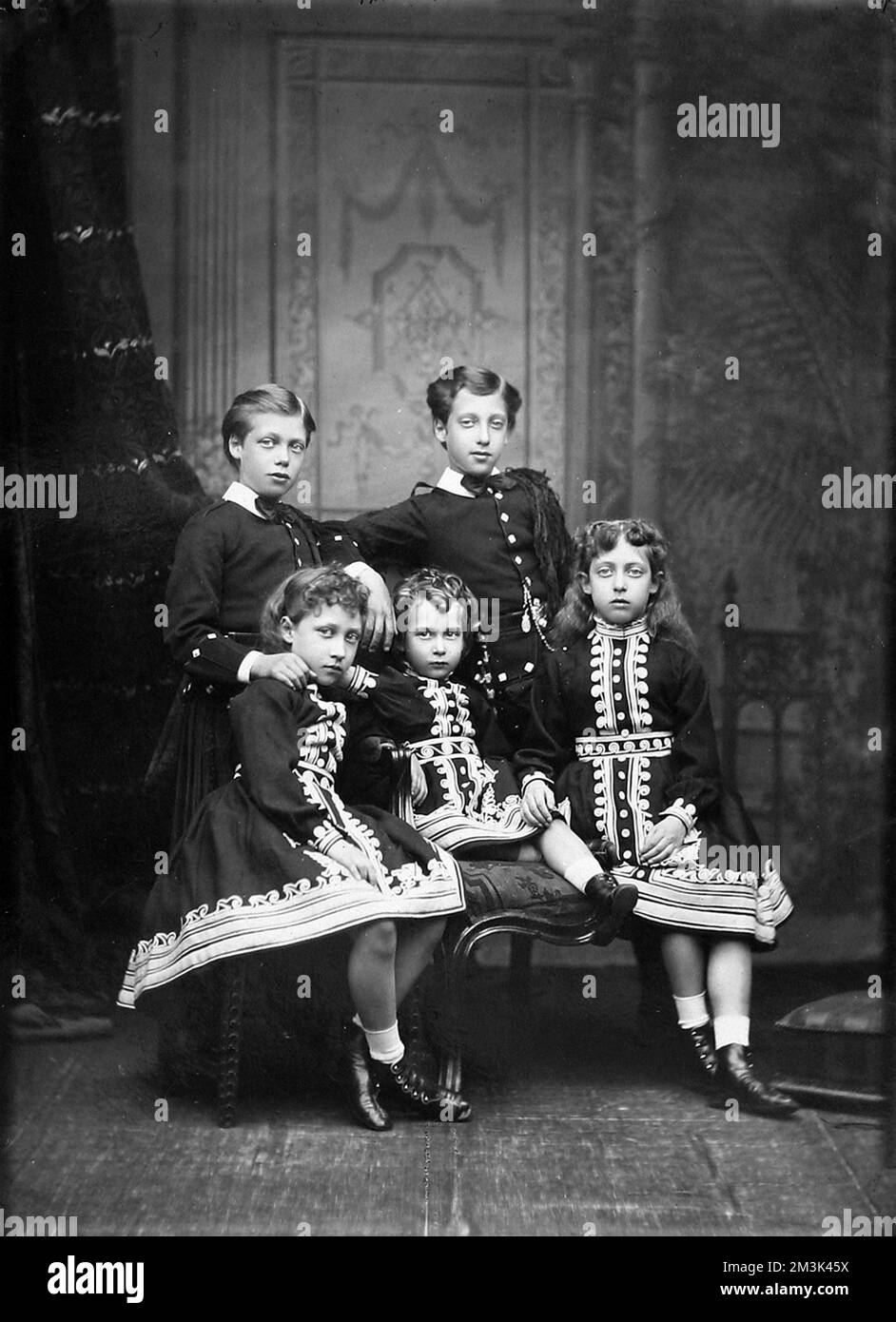 Children of Edward VII Stock Photo - Alamy