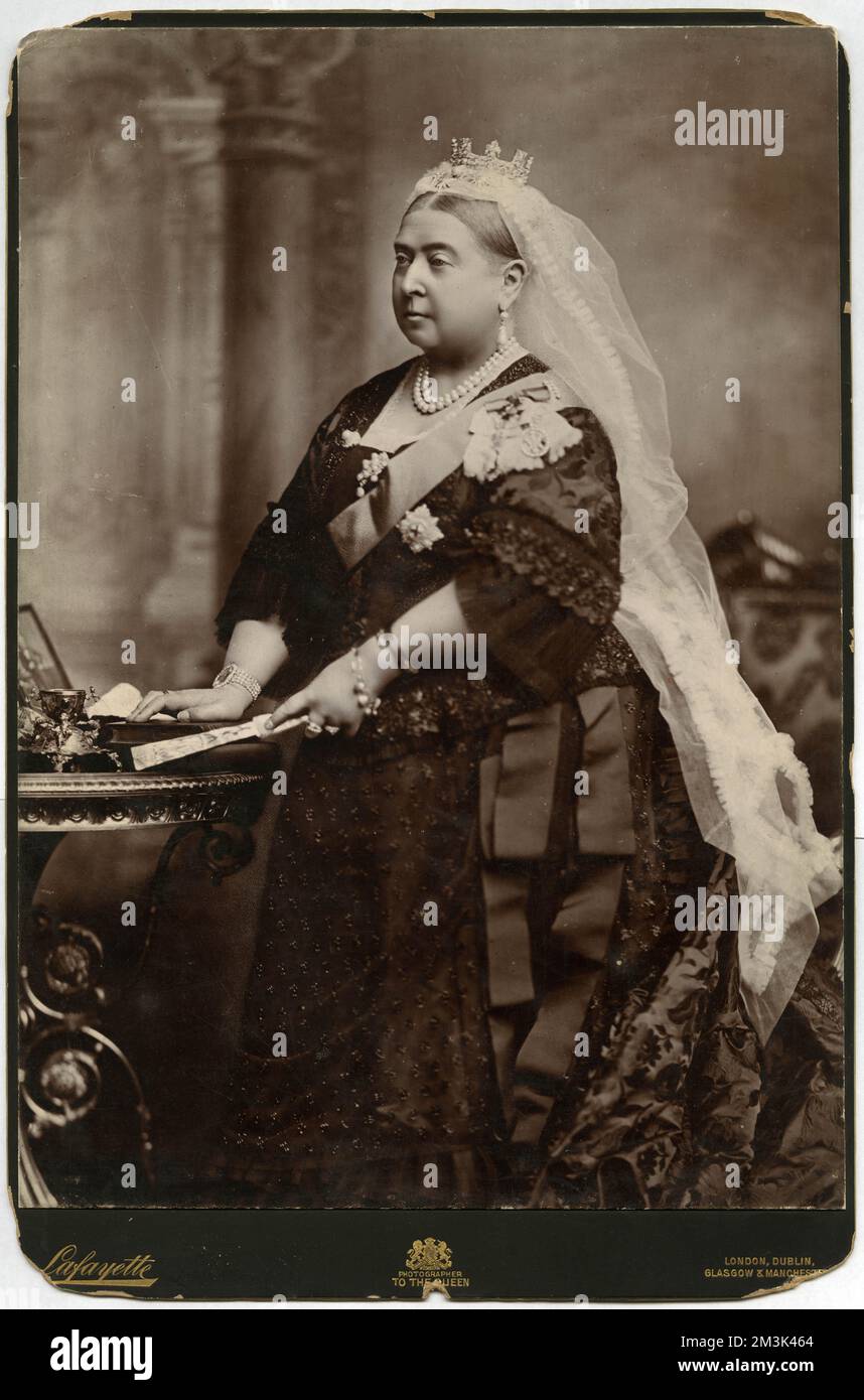 Queen Victoria at Windsor Castle 1887 Stock Photo - Alamy