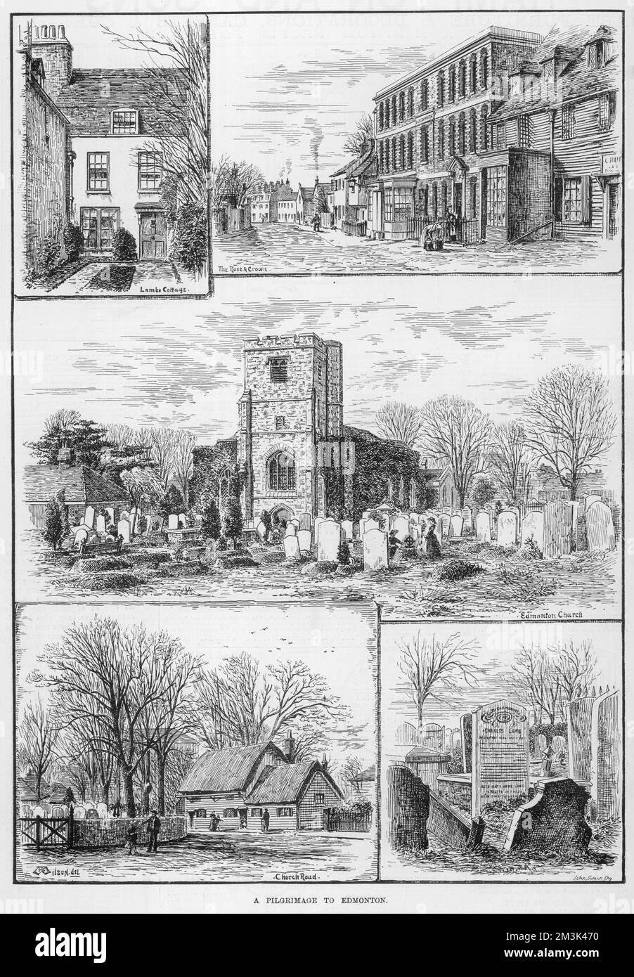 Scenes in Edmonton, London, 1883 Stock Photo - Alamy