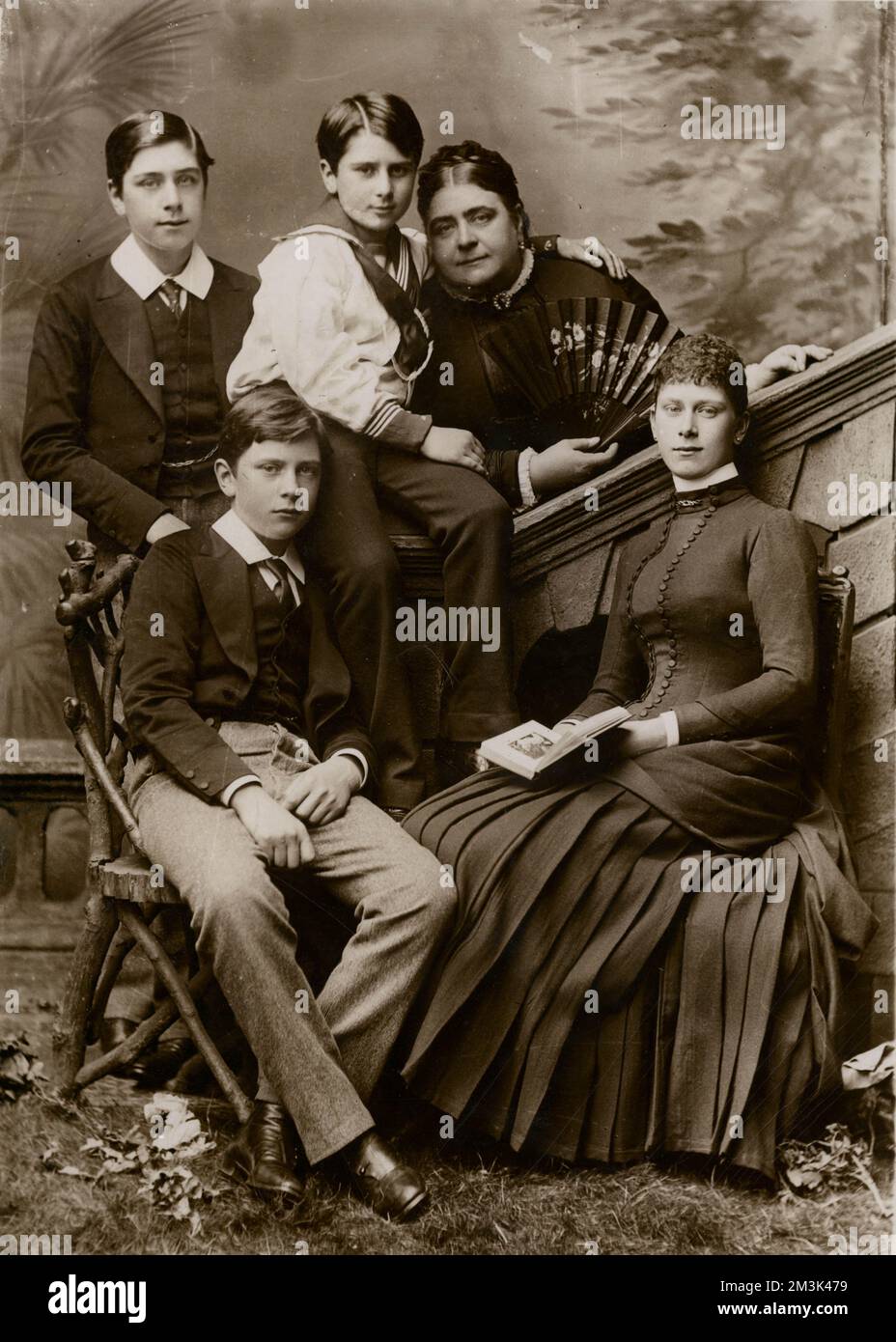 Princess May of Teck with her family Stock Photo - Alamy