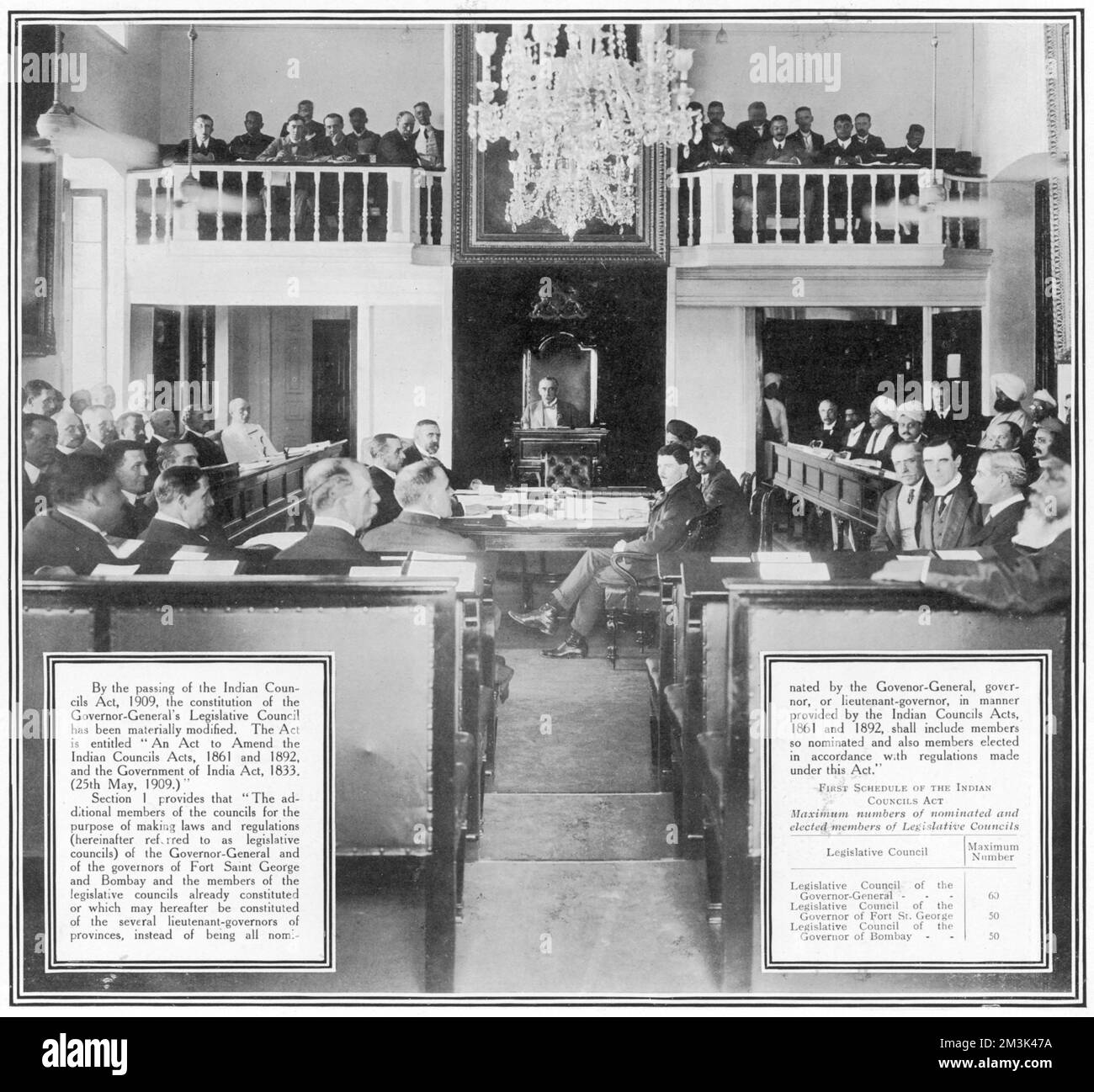 The Legislative Council of India 1910 Stock Photo - Alamy