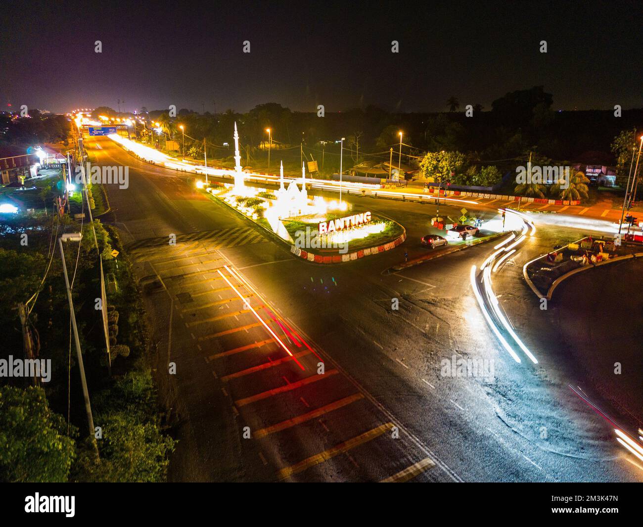 Banting Selangor at night Stock Photo - Alamy