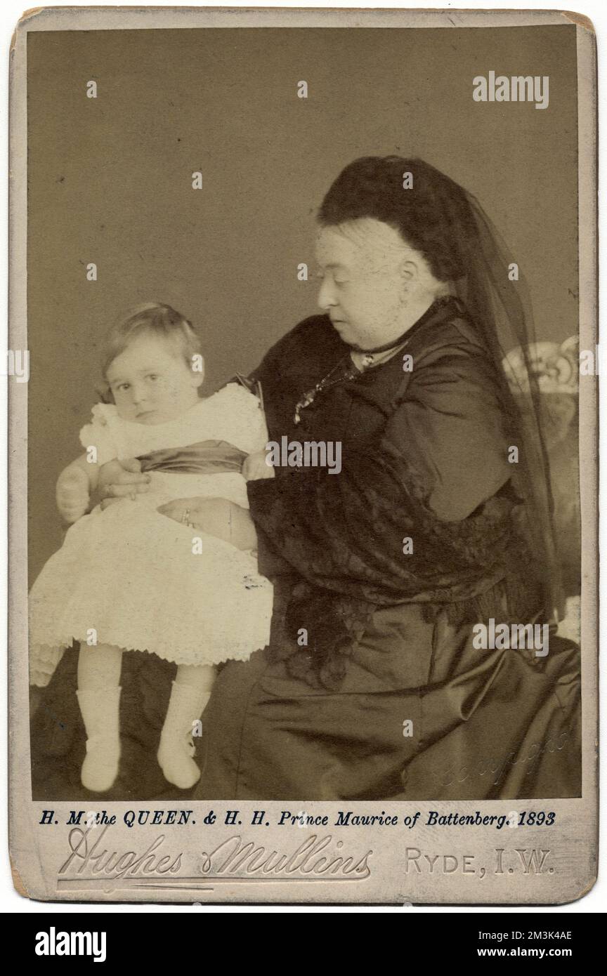 Queen Victoria and Prince Maurice of Battenberg Stock Photo - Alamy