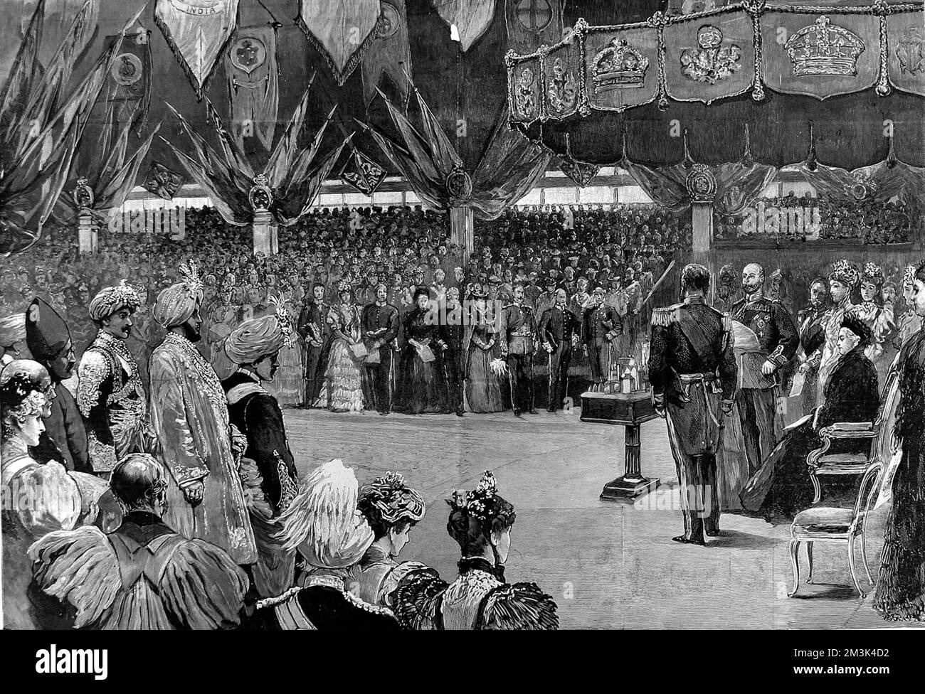 Queen Victoria opening the Imperial Institute 1893 Stock Photo - Alamy