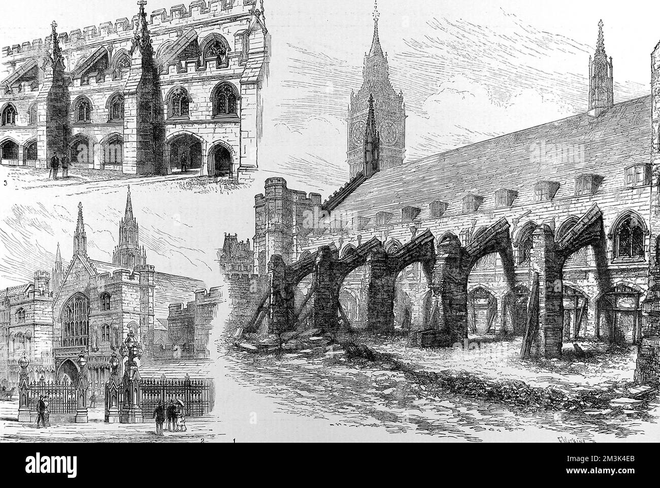 Westminster Hall, London 1884 Stock Photo - Alamy