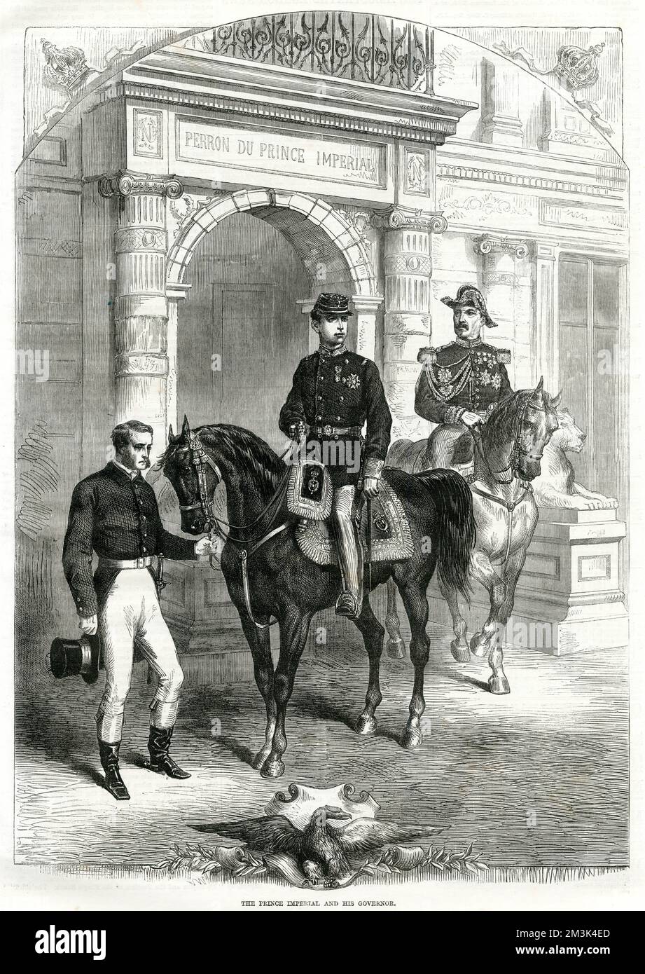 Prince Imperial and his Governor 1870 Stock Photo - Alamy