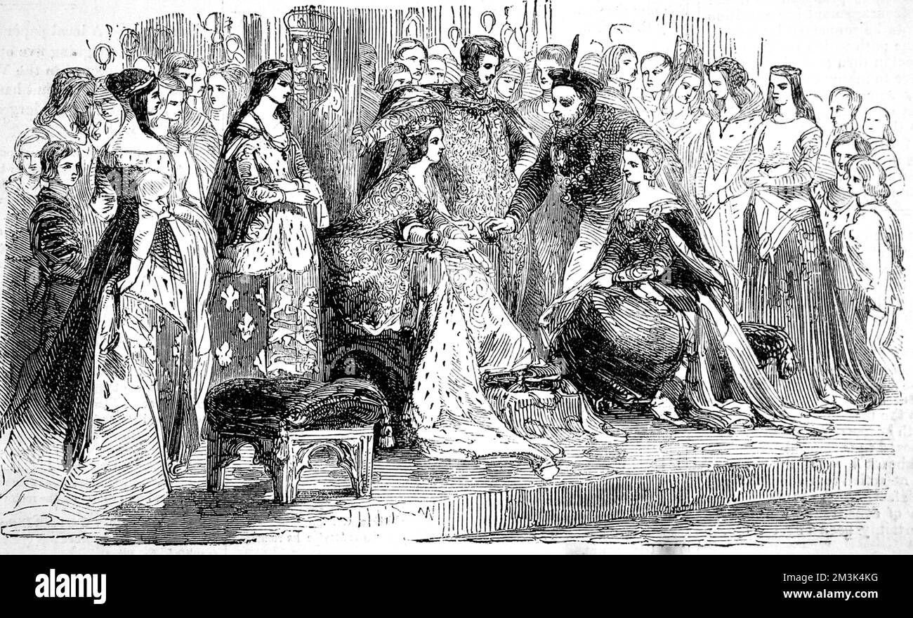 Queen victoria albert 1842 Black and White Stock Photos & Images - Alamy