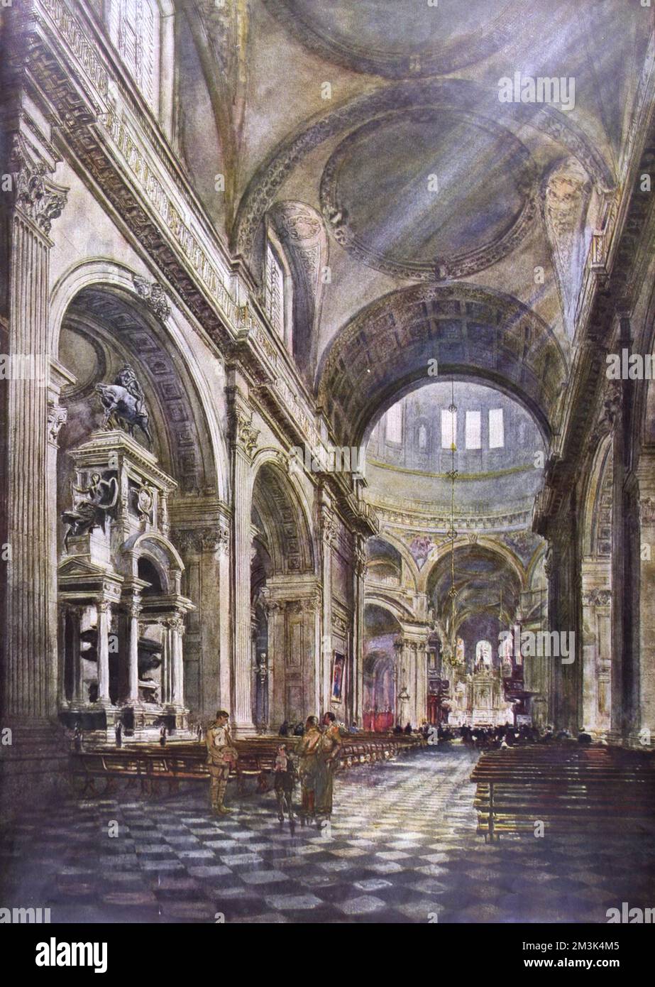 The Nave of St. Paul's Cathedral, London 1918 Stock Photo - Alamy