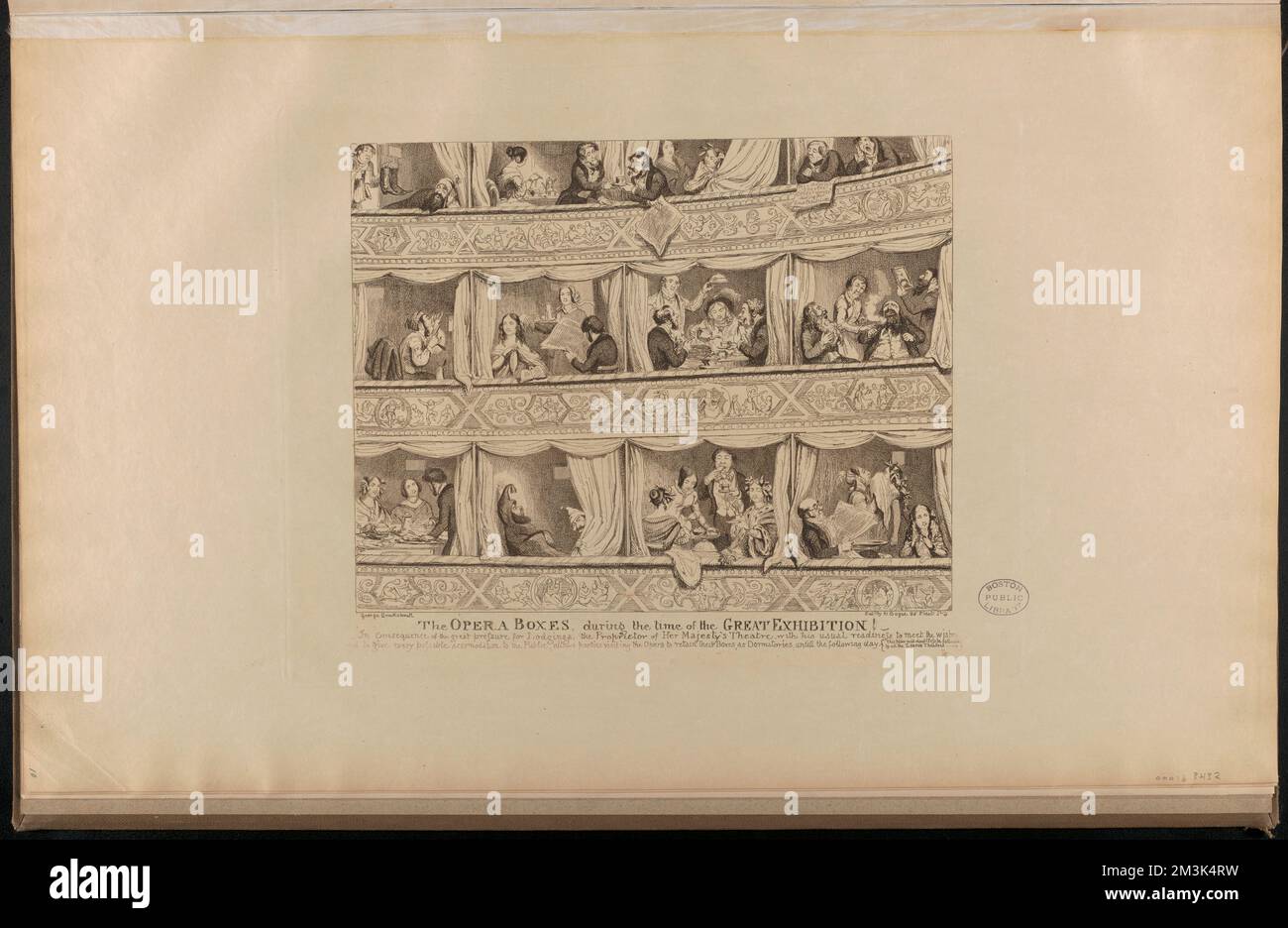 The opera boxes during the time of the Great Exhibition , Opera houses ...