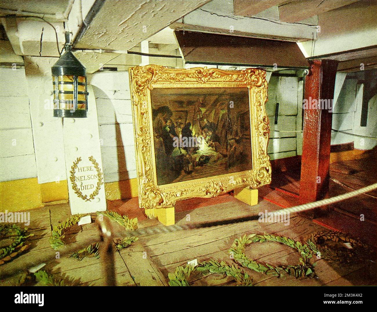 The cockpit where Nelson died in H.M.S. Victory Stock Photo - Alamy