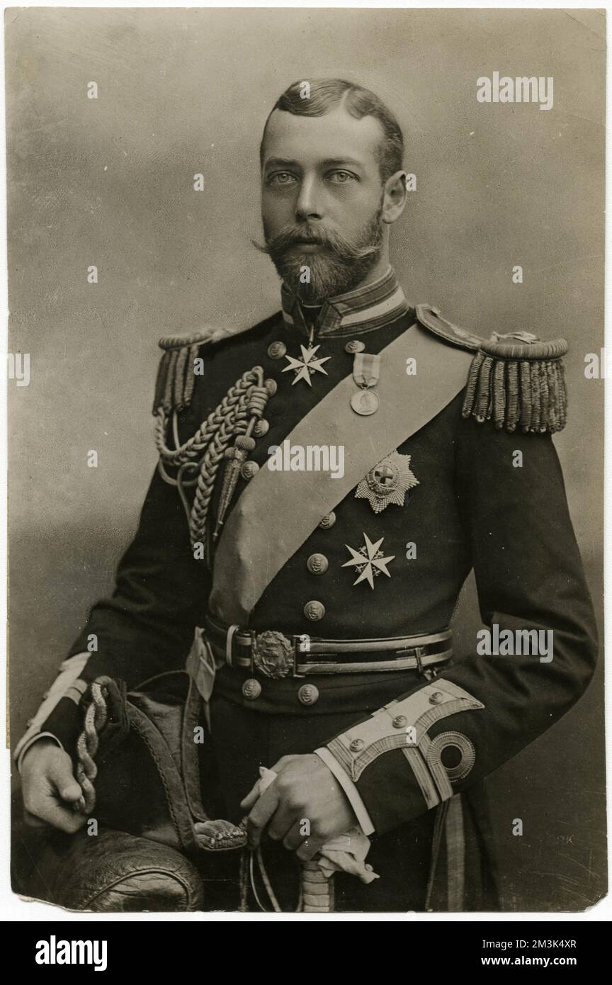 George V in naval dress Stock Photo - Alamy