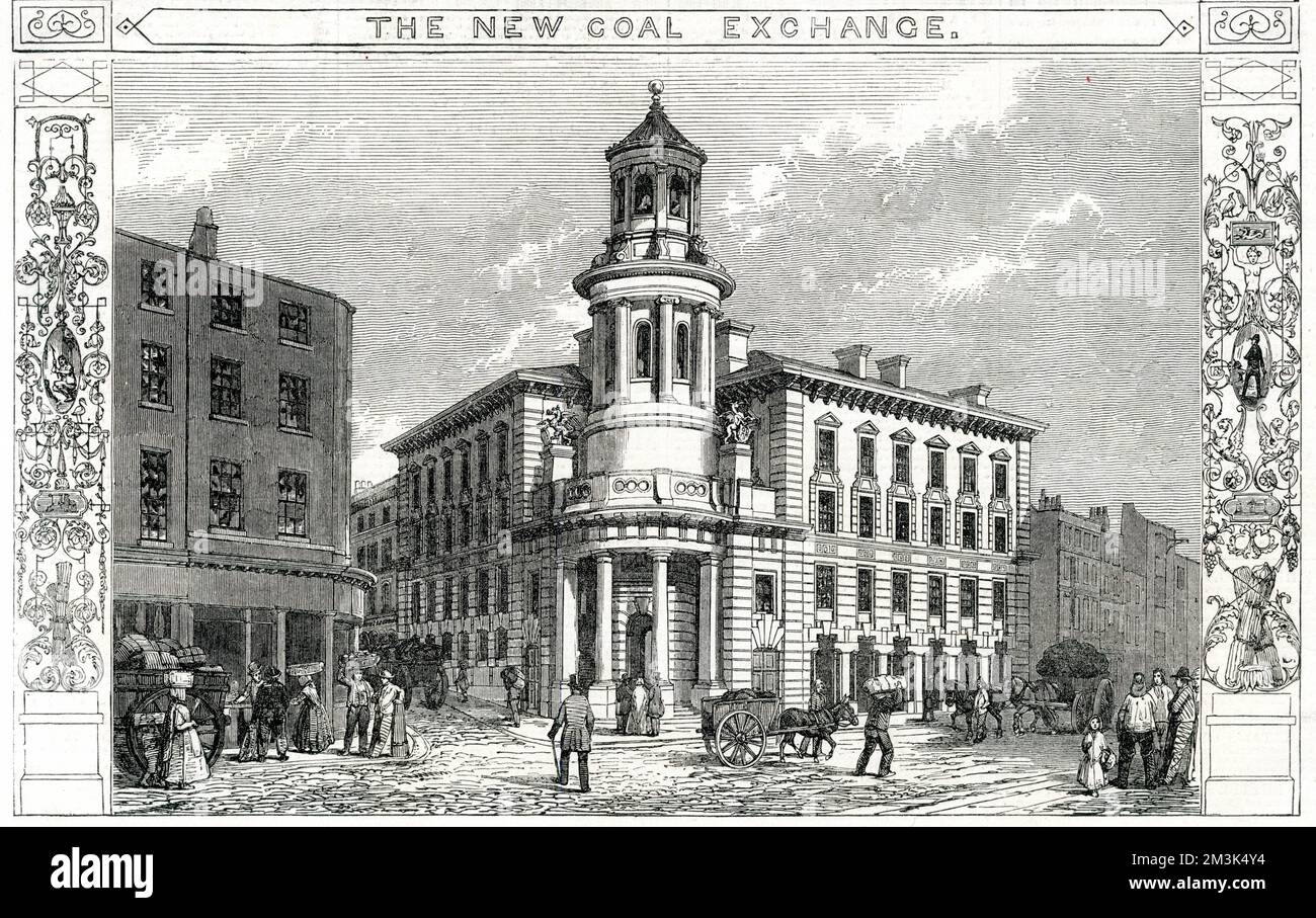 The Coal Exchange, London 1849 Stock Photo - Alamy