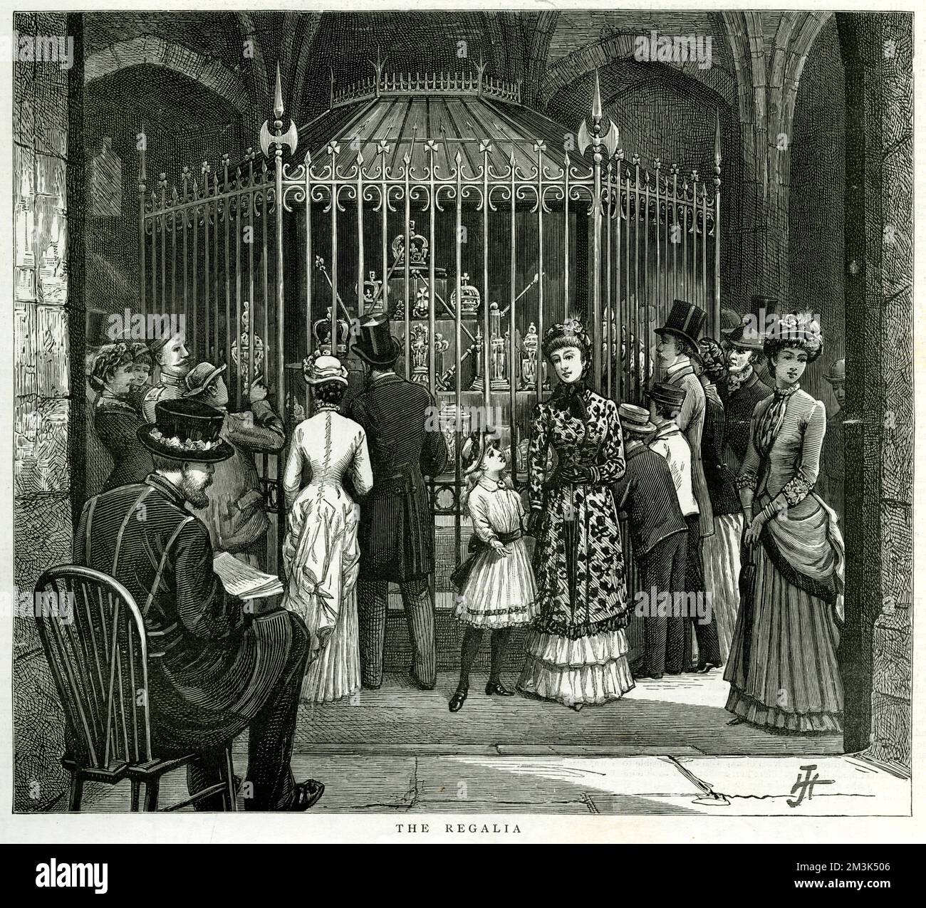 The Regalia at the Tower of London 1885 Stock Photo - Alamy