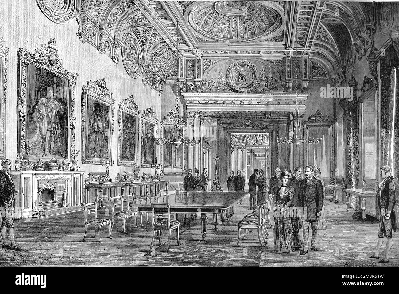 The state dining room at buckingham palace hi-res stock photography and ...