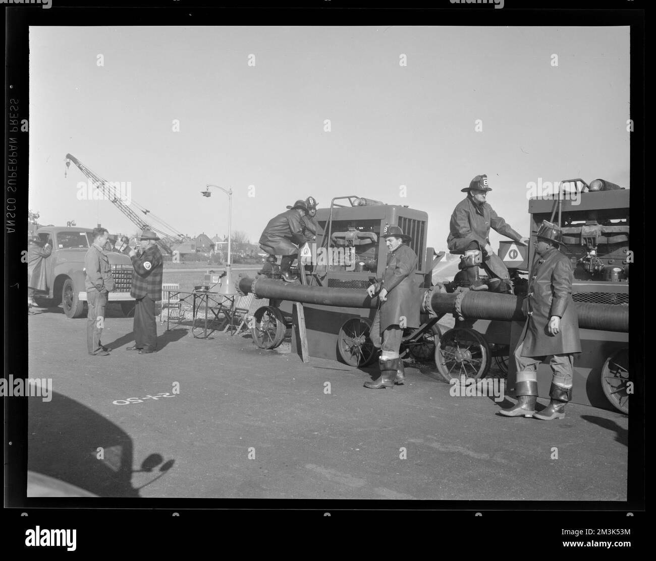 Operation 'Alert' - Boston Regional Office - 1954 , Fire fighters ...