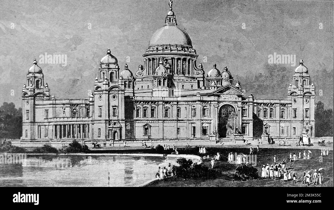 Design for the All India Queen Victoria Memorial Hall Stock Photo - Alamy