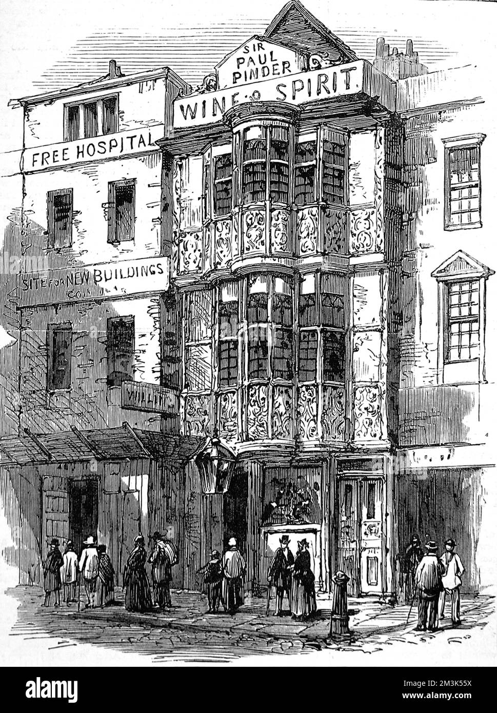 Exterior of the building which was first Sir Paul Pindar's home and ...