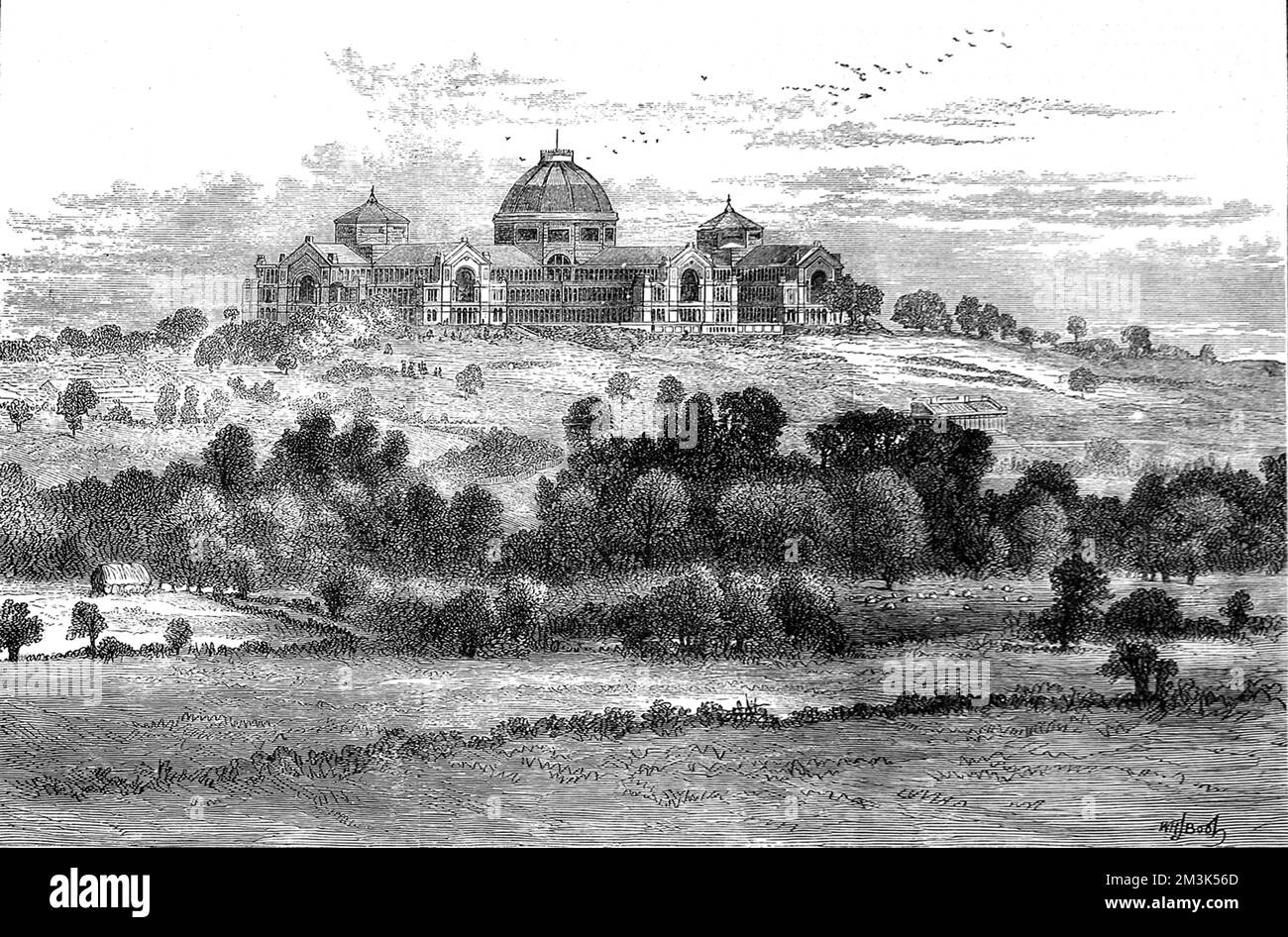 Alexandra Palace, Muswell Hill, London 1871 Stock Photo - Alamy